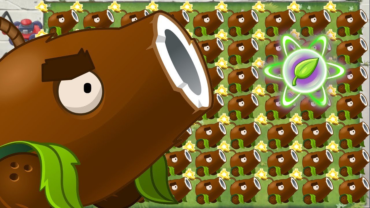 Coconut Cannon Max Level Power Up in Plants vs Zombies 2 Mobile - YouTube