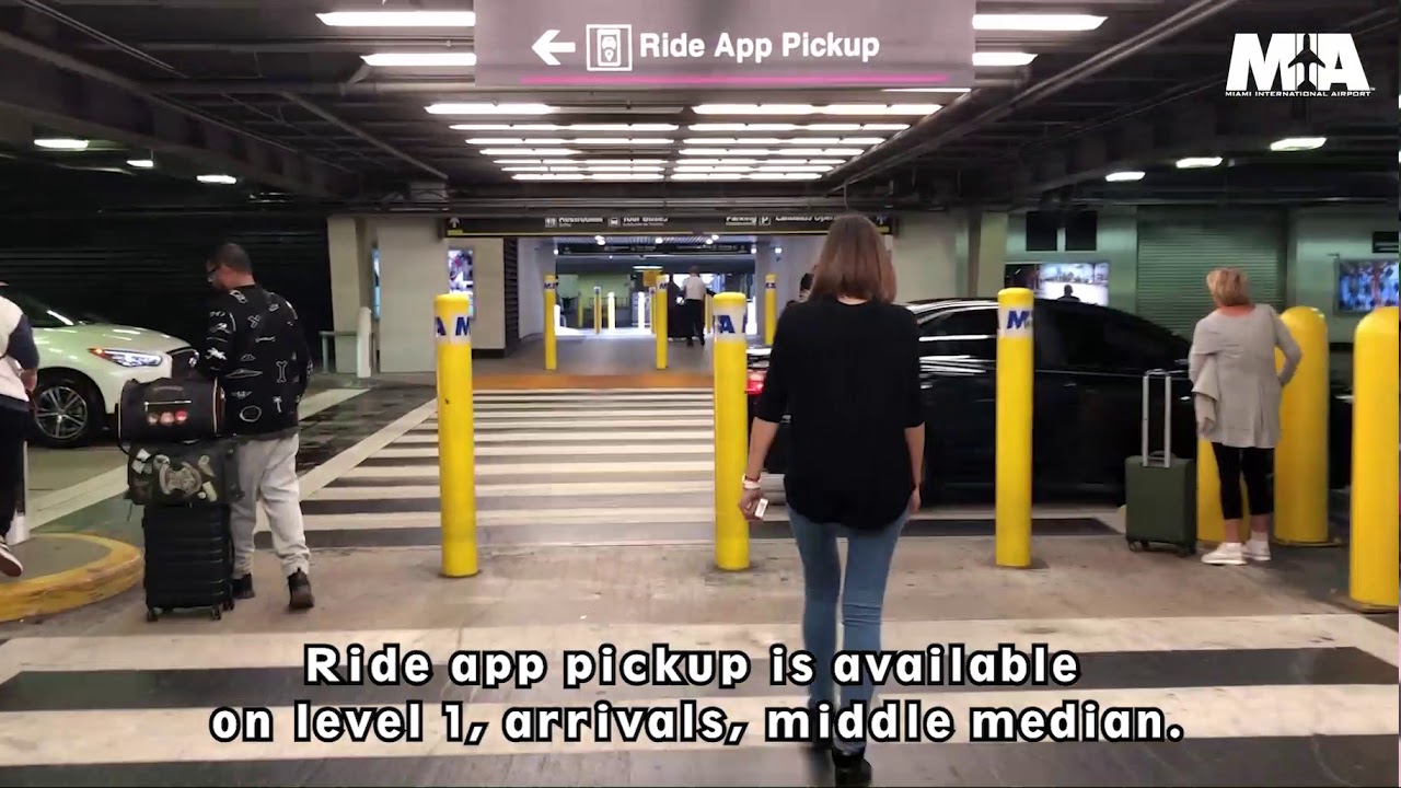 Ride App Pickup at MIA - YouTube
