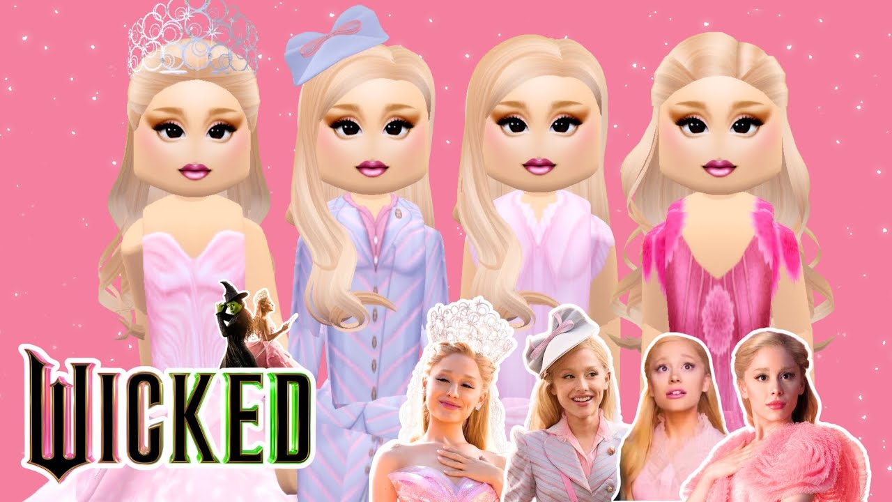 WICKED MOVIE 'Glinda's Outfit Collection' Part 1 Roblox Outfit Codes ...