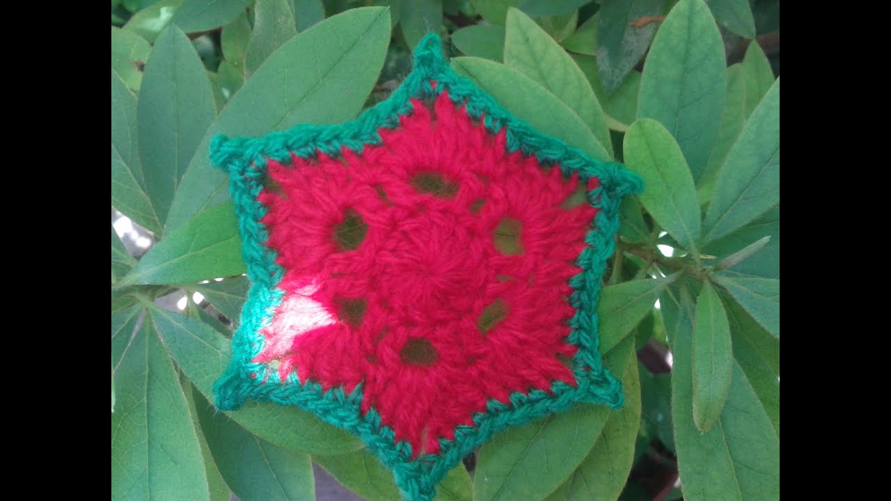 Estrella tejida a crochet...Muy facil!! - YouTube