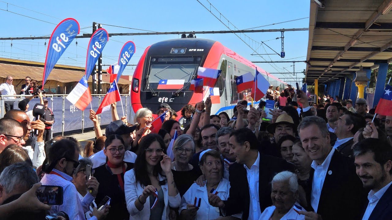 Viaje en el TREN MÁS MODERNO DE SUDAMÉRICA a Curicó. - YouTube