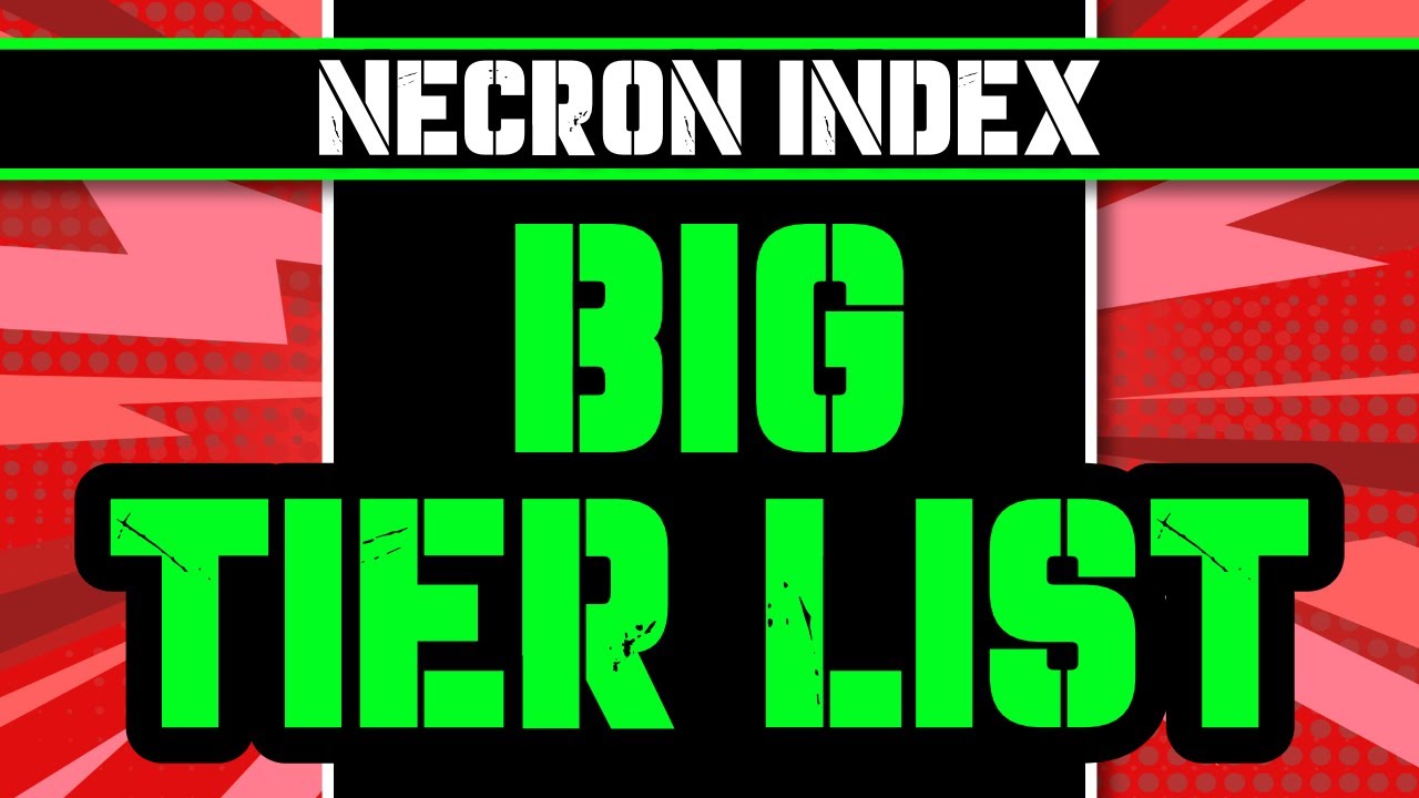 Ranking EVERY Necron Index Unit for 10th Edition - TIER LIST - YouTube