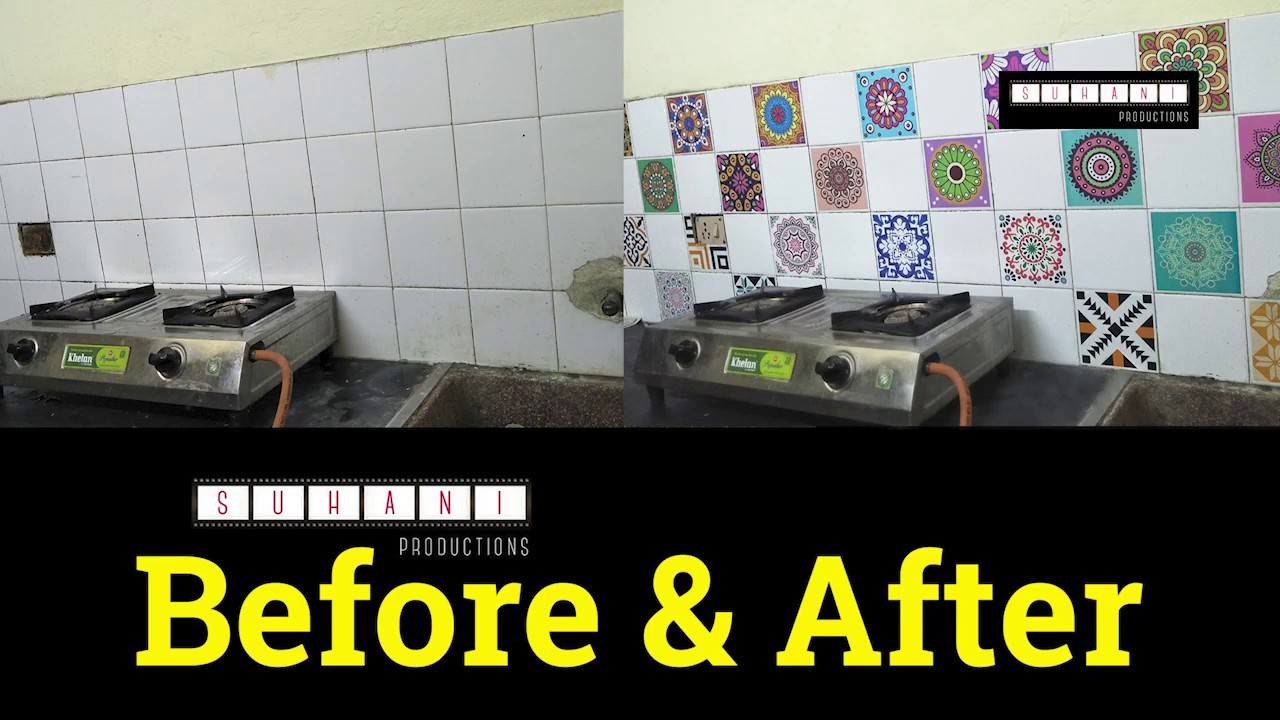 Best Kitchen Wall Stickers | Kitchen Wall Papers | How to apply kitchen ...