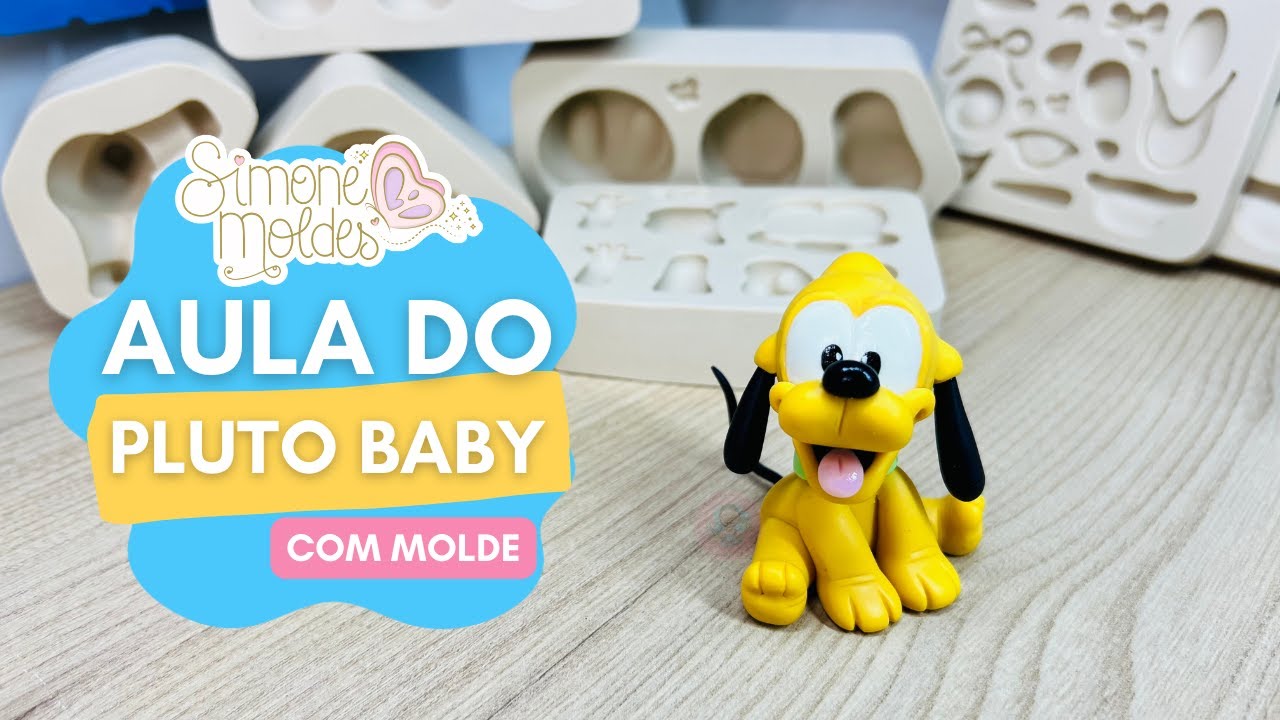 PLUTO BABY EM BISCUIT | Com o Molde TURMINHA BABY Tam. M cód. 1281 - YouTube