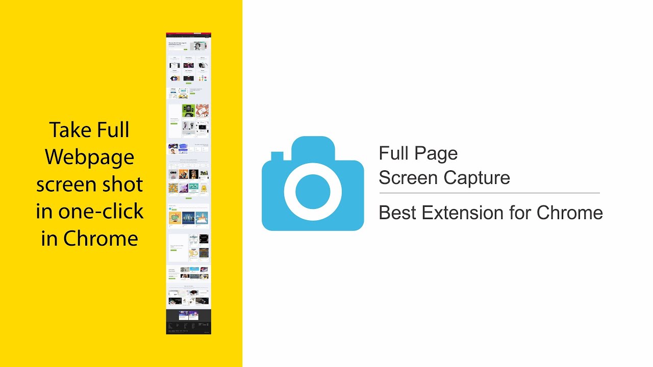 Full Page Screen Capture / Screen Shot in One-Click - YouTube