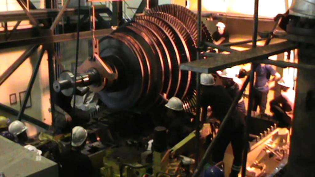 Assembly rotor turbine of Lahendong Geothermal Power plant ( ALSTOM ...