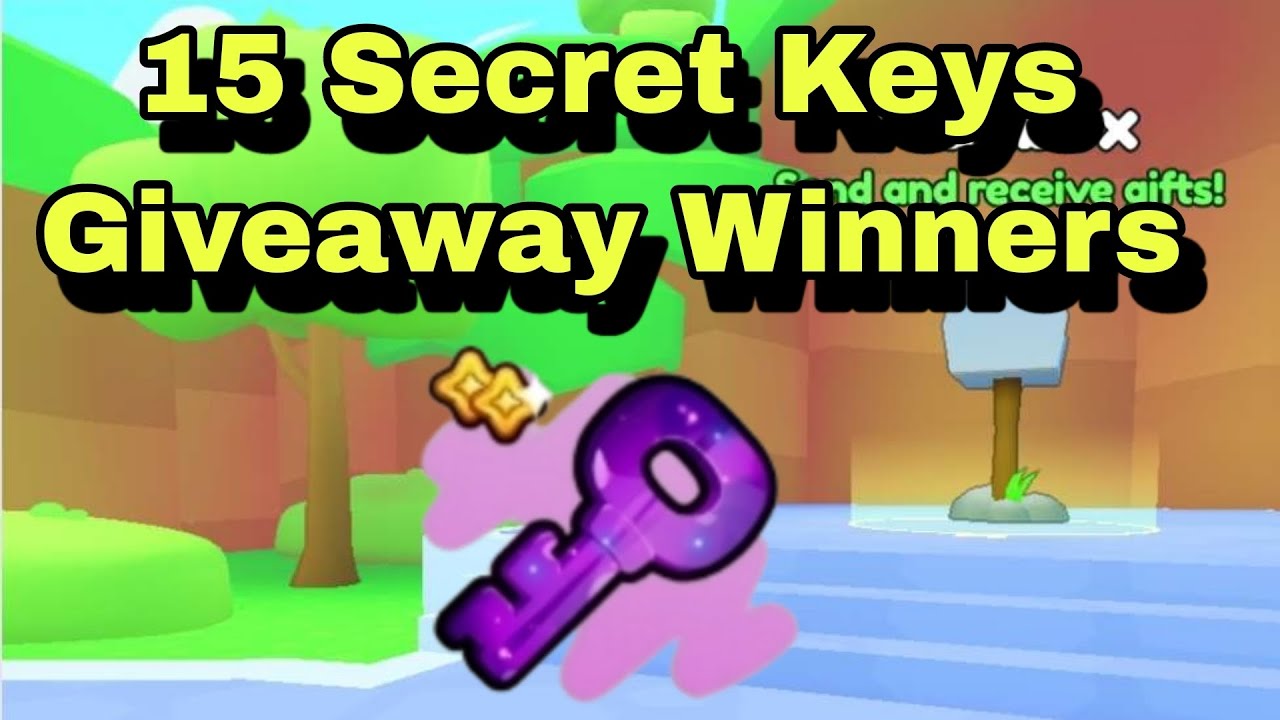 15 Secret Keys Giveaway Winners! - YouTube