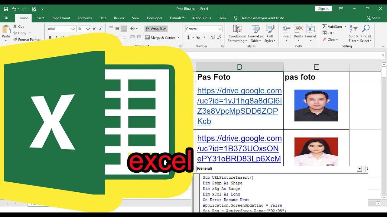 Cara Mengonversi URL Gambar atau embed langsung di MS.Excel - YouTube