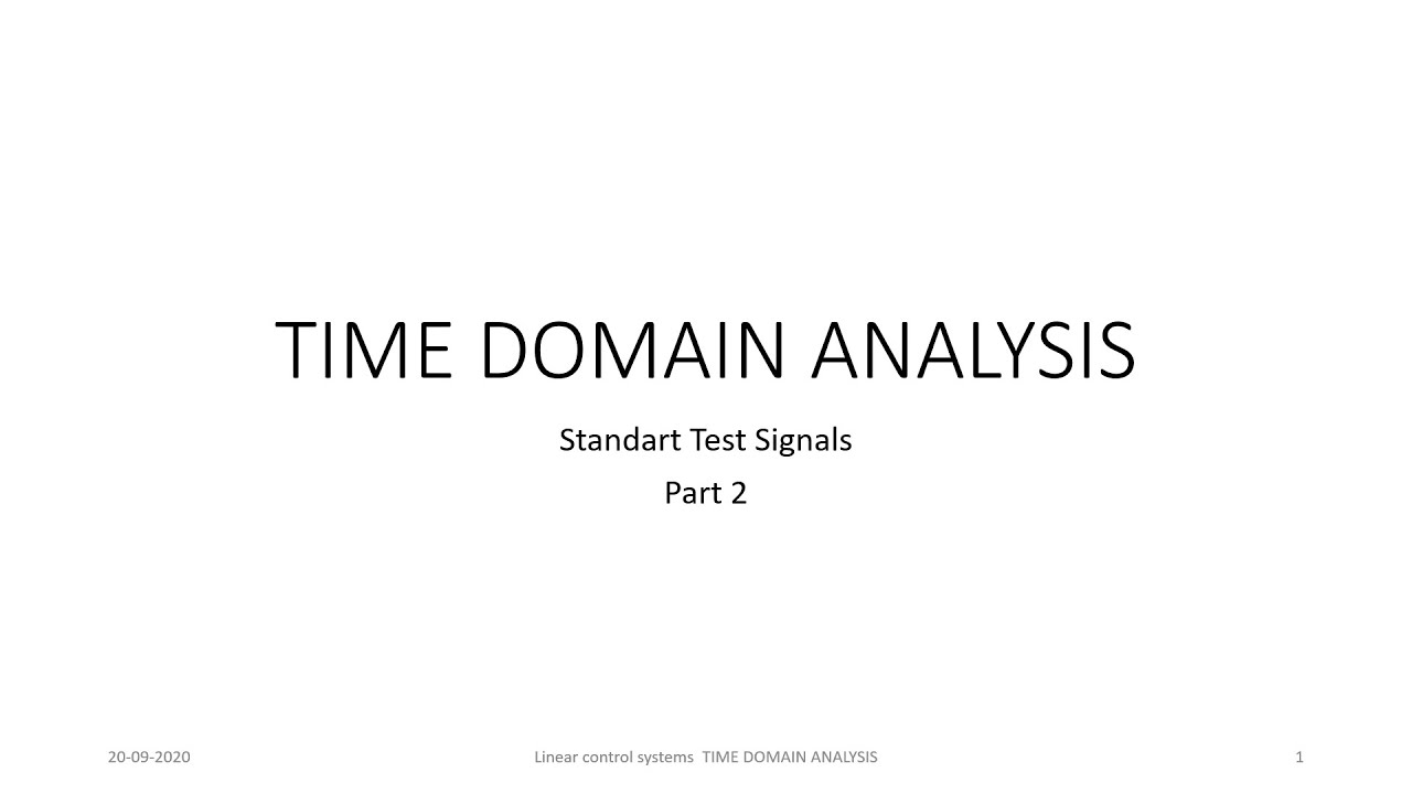 Standart Test Signals Part 2 - YouTube