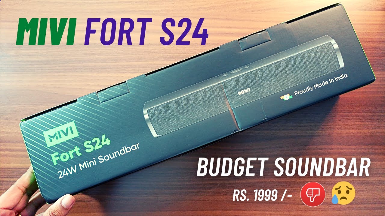 Mivi Fort S24 Soundbar | Unboxing | Sound Sample | Mini Soundbar ...