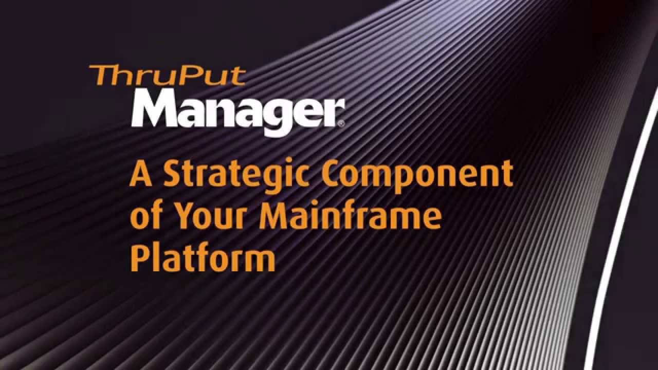 ThruPut Manager: Reinventing the Batch Environment - YouTube