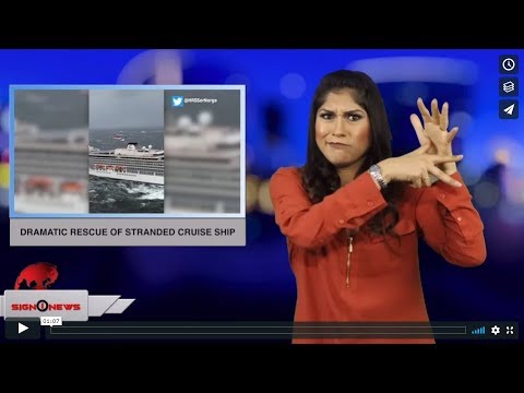 Dramatic rescue of stranded cruise ship (ASL - 3.24.19) - YouTube