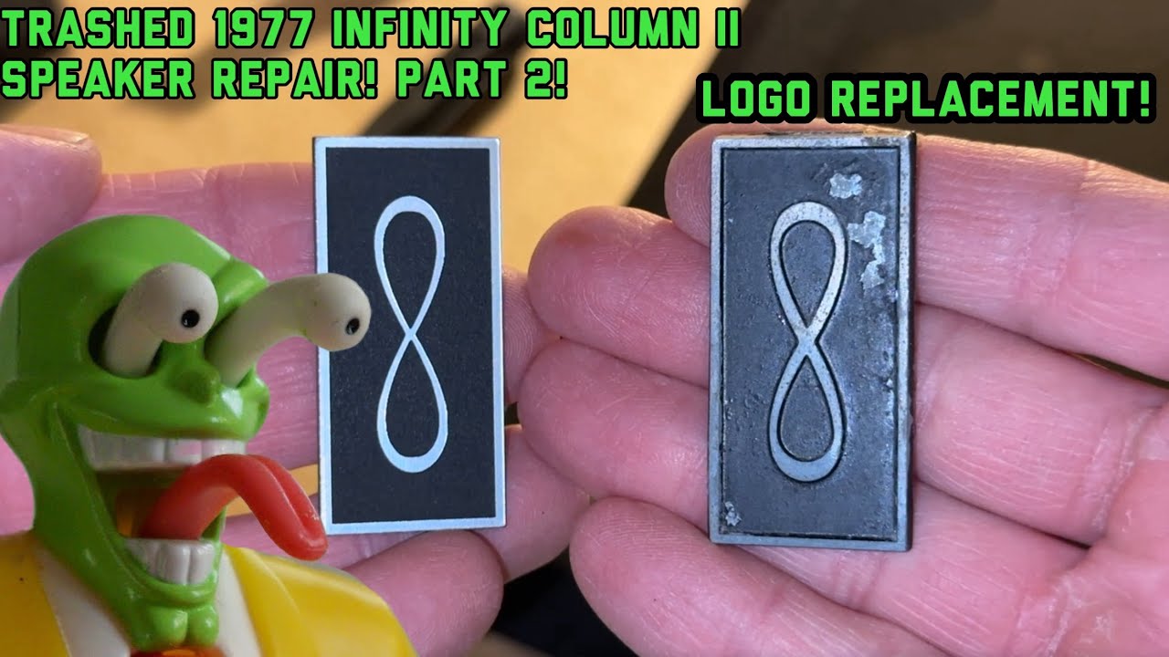 TRASHED 1977 INFINITY COLUMN II SPEAKER REPAIR PART 2! - YouTube
