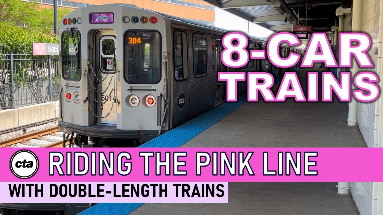 Why the CTA Pink Line ran trains TWICE their normal length - YouTube