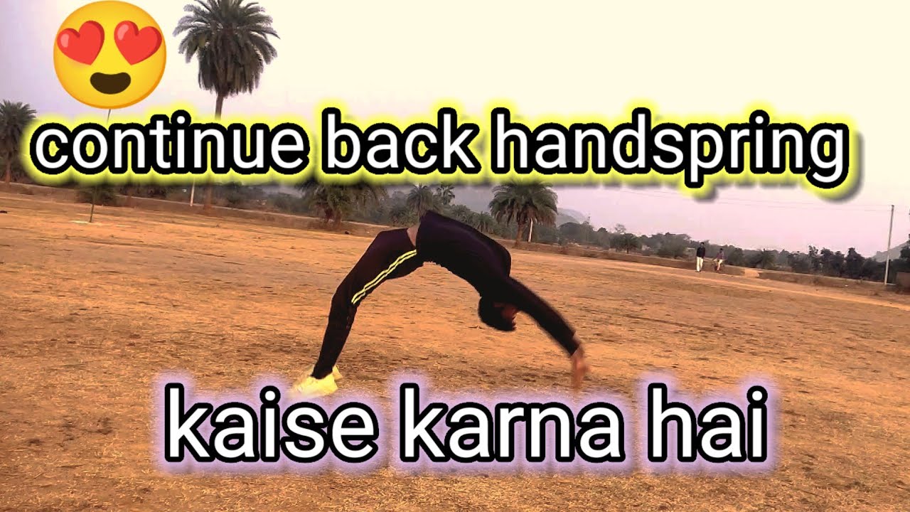 how to round off continue back handspring - YouTube