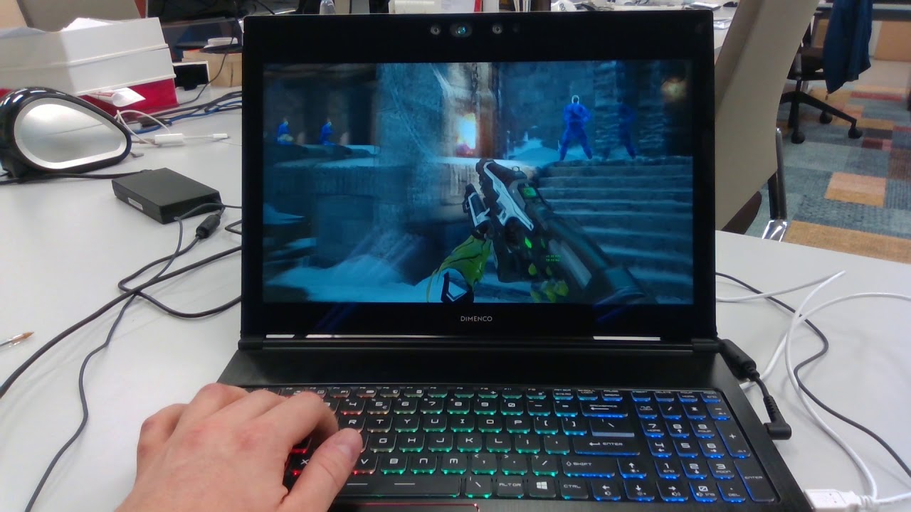 Full Unreal Engine game on 3D gaming laptop - YouTube