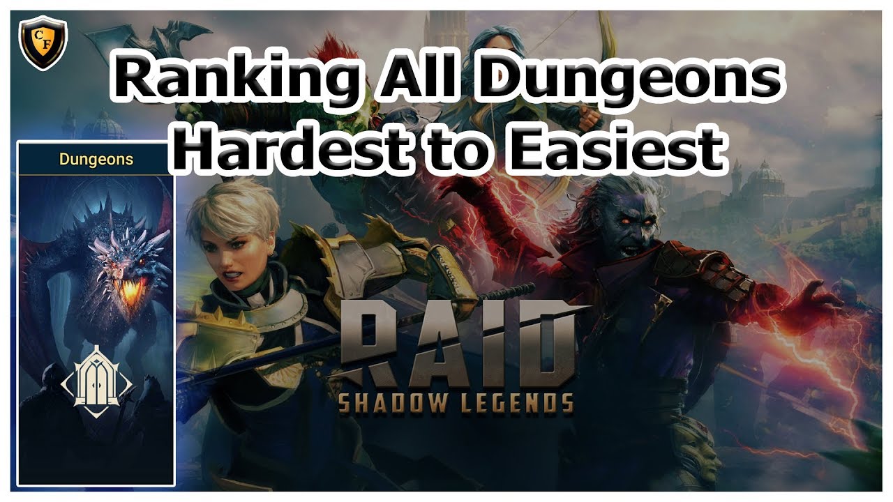 RAID Shadow Legends | Ranking All Dungeons - Hardest to Easiest - YouTube