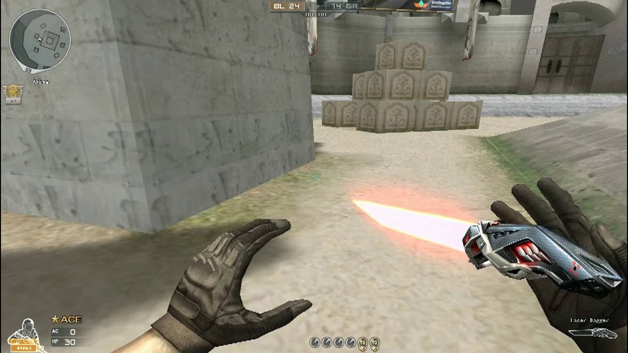 TRYING THE LASER DAGGER [CROSSFIRE NA] - YouTube