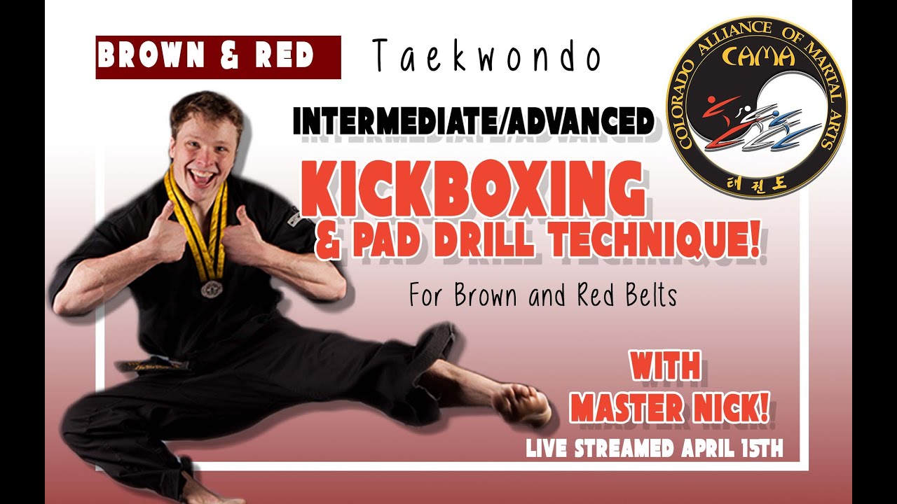 4/15 - Brown and Red belt Stream, KICKBOXING & PAD DRILL TECHNIQUE ...