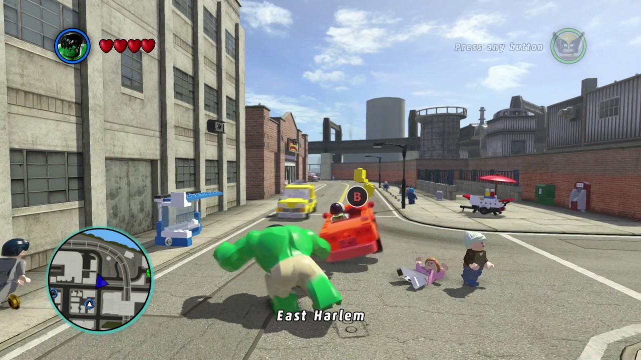 Lego Marvel Super Heroes - Road Rage Achievement - YouTube