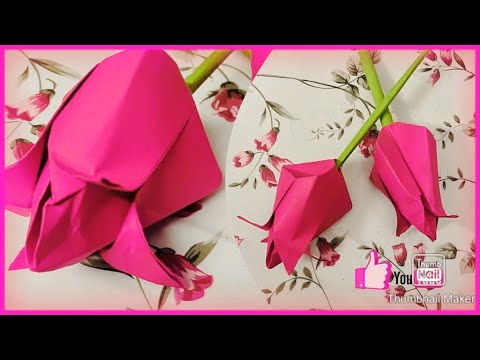 How to make a paper rose buds from home#paper lovers#DIY Paper rose bub ...