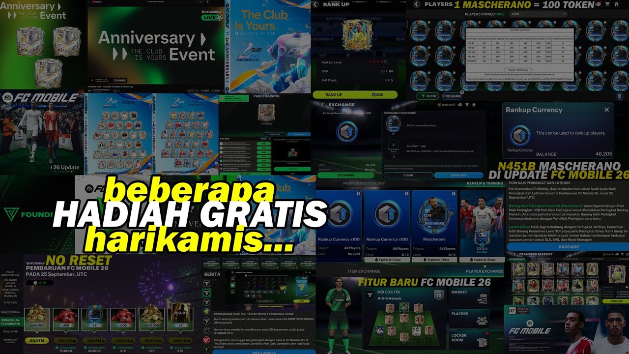 HADIAH GRATIS BESOK! EVENT ANNIVERSARY KE-2 OVR 113, EVENT CAPTAINS ...