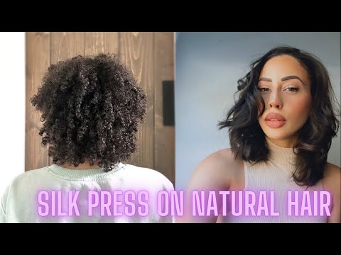 HOW TO SILK PRESS YOUR HAIR AT HOME (no heat damage w/ silky smooth salon results!)