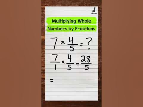 Multiplying Whole Numbers by Fractions | Math with Mr. J #Shorts - YouTube