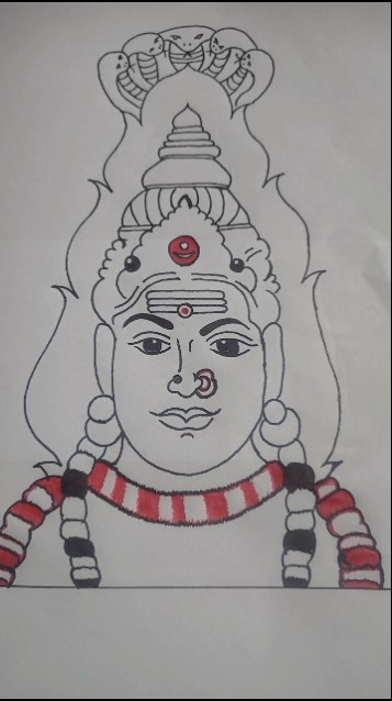 🙏 Sri devi karumari amman drawing 💫#amman #drawing #ytshorts #art # ...