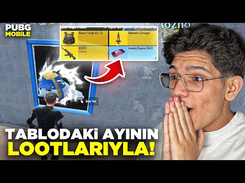 SADECE! TABLODAN ÇIKAN AYININ LOOTLARIYLA WİN ALMAK? - PUBG MOBİLE