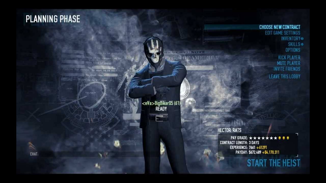 PAYDAY 2 Pro Job Overkill Rats solo speed run - YouTube