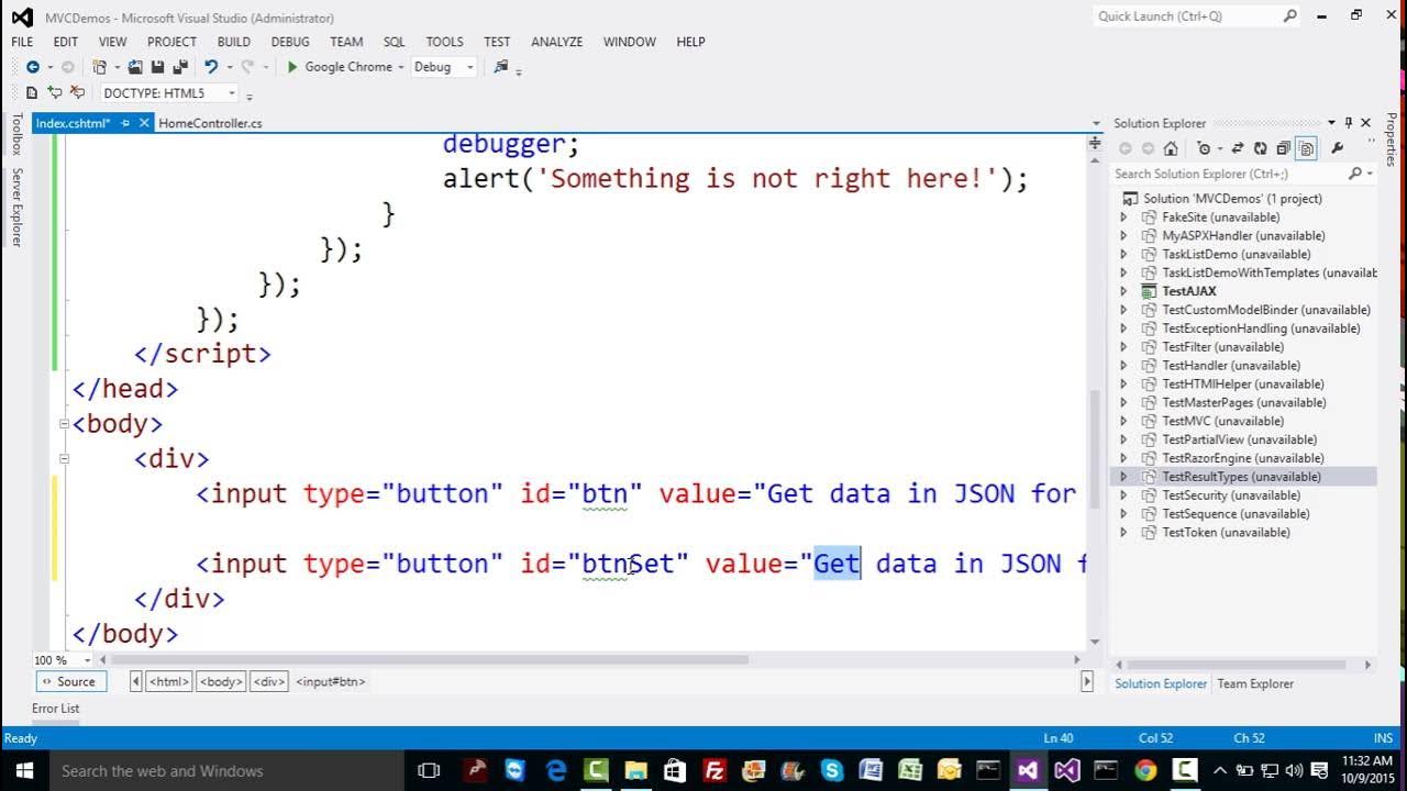 18 How to implement AJAX in ASP.NET MVC using JQuery - YouTube