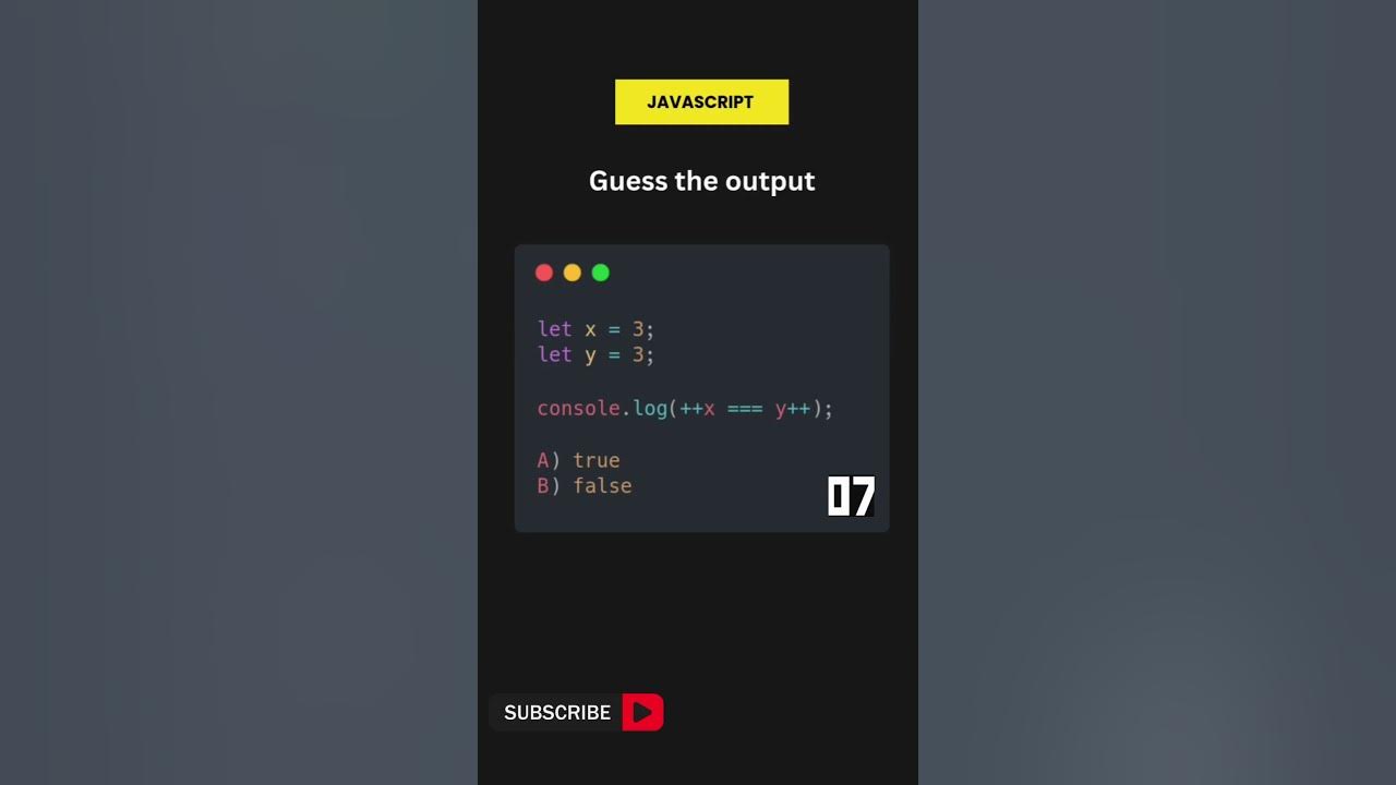 Test Your Javascript Knowledge: MCQ #59 - YouTube