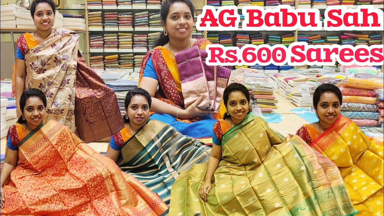 Rs.600 AG Babu Sah Diwali New Fancy Silk Sarees Kanchipuram Silk ...