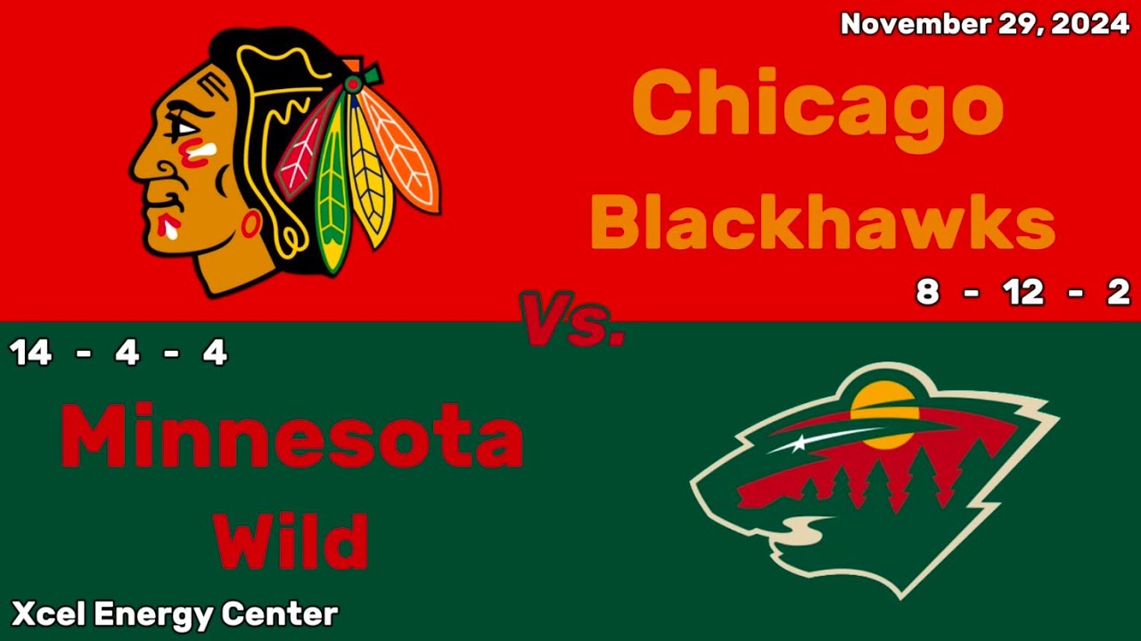 Chicago Blackhawks vs Minnesota Wild | November 29, 2024 | All Goals ...