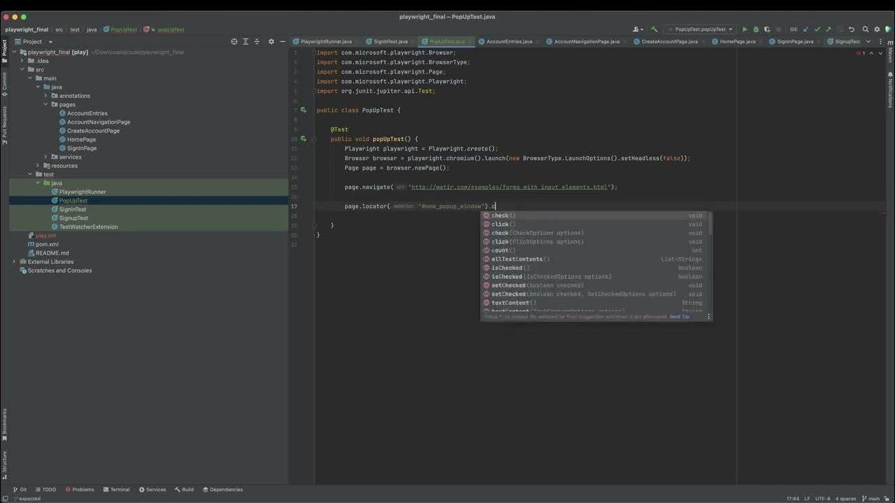 How to deal with Pop-ups with Playwright and Java - YouTube