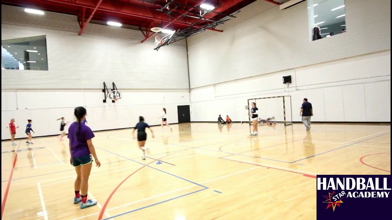 Handball Passing Drill 3 Backs 2 Pivots Youtube