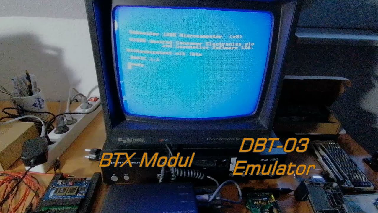 Bildschirmtext reaktiviert: Schneider CPC BTX Modul mit DBT-03 Emulator - YouTube