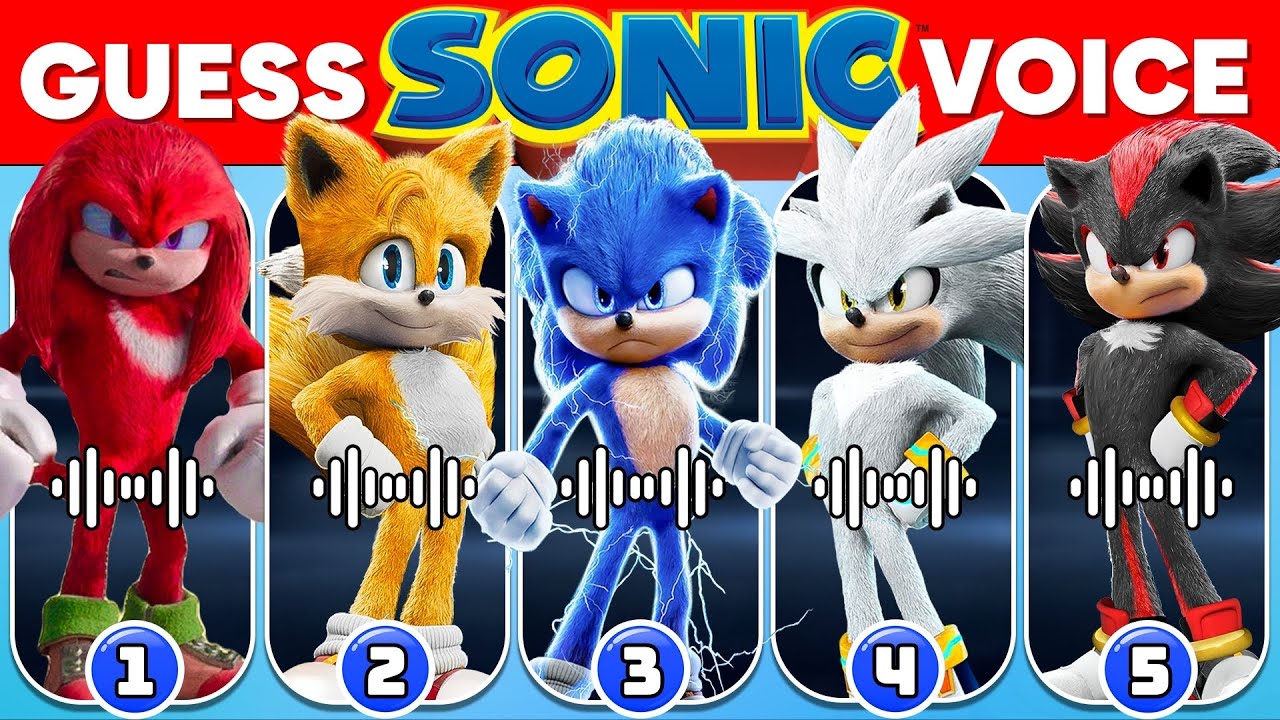 Guess The Sonic the Hedgehog 3 Characters by Voices 💙🎬🦔 Sonic the ...