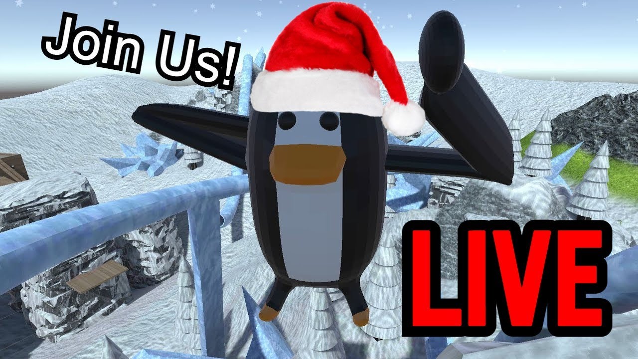 Penguin Paradise VR CHRISTMAS UPDATE || FREEZE TAG || Live Stream - YouTube