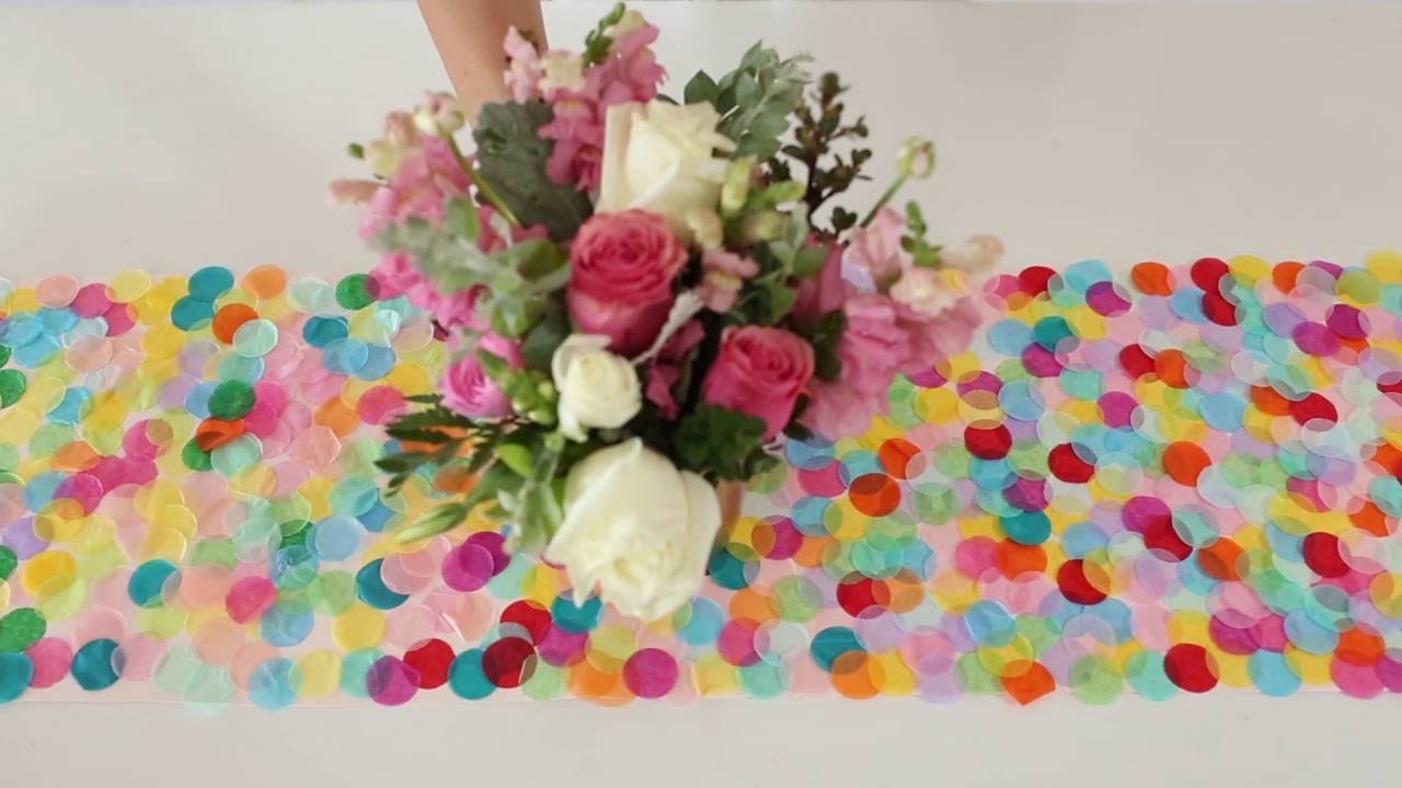 Ta-Da! by Oh Joy: How to Make a Confetti Table Runner - YouTube