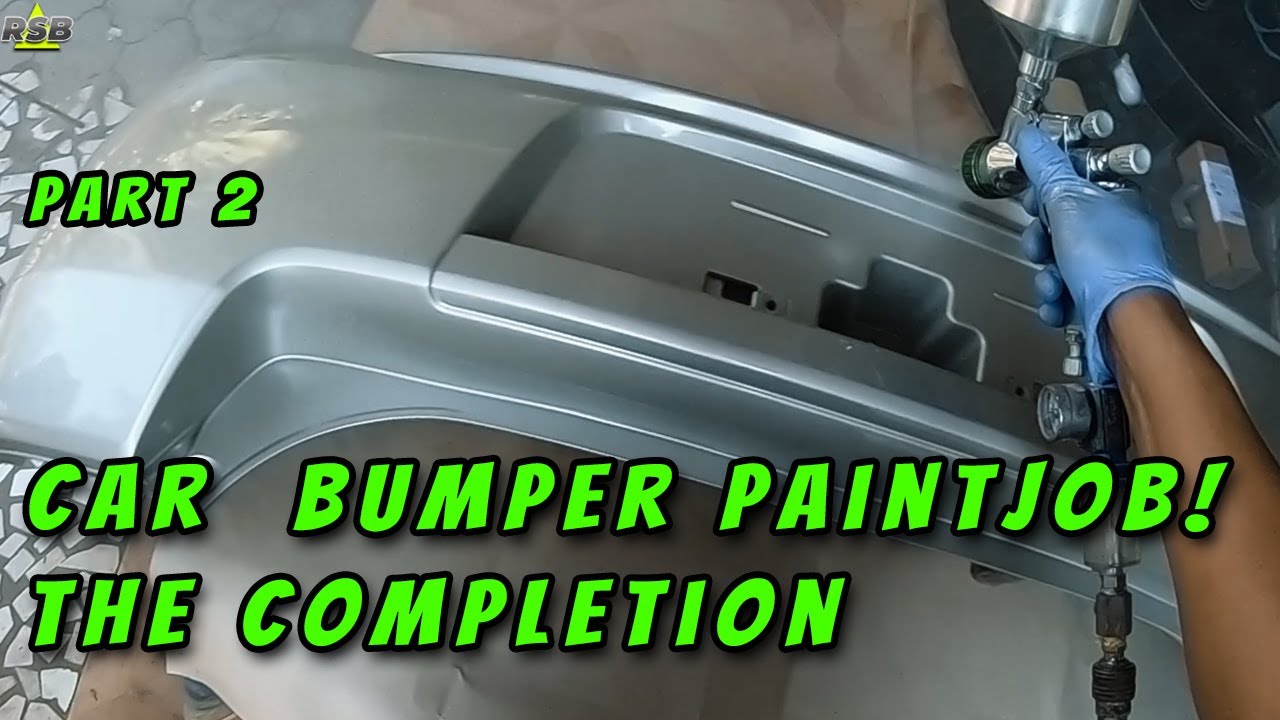 Painting Car Bumper Part 2: Completion of the Paint Job! - YouTube
