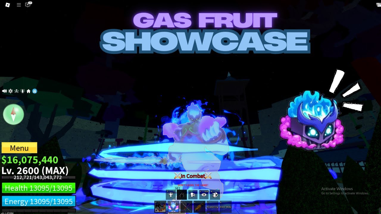 Full Gas Fruit Showcase+Transformation! (Is it worth it??) | Blox ...