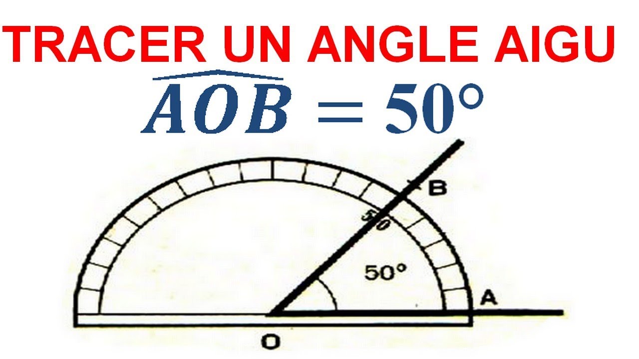 Maths 6ème - Les Bases De La Géométrie : Angle aigu Exercice 10 - YouTube