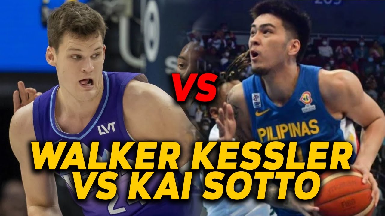 WALKER KESSLER VS. KAI SOTTO: ANG LABAN NG TWO-WAY POTENTIAL VS. ELITE RIM PROTECTOR - YouTube
