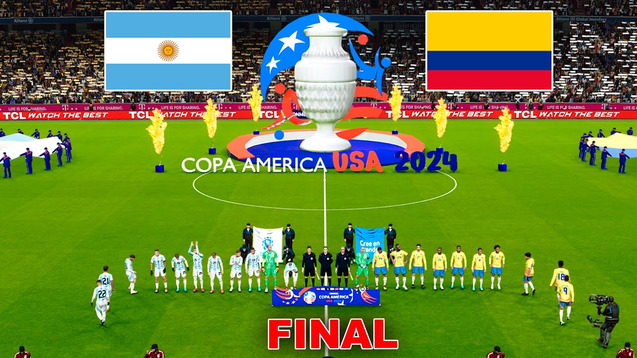 Argentina vs Colombia - Final Copa America 2024 USA - Full Match All ...