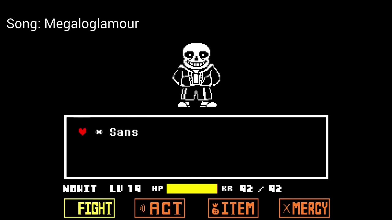 Sans Fight With Megaloglamour (Storyshift Chara Theme) - YouTube