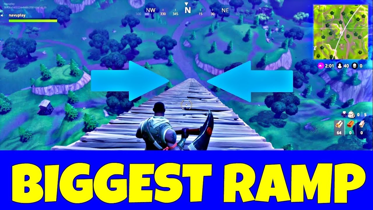 FORTNITE Battle Royale - BIGGEST RAMP EVER IN THE GAME !!!! (Fortnite ...
