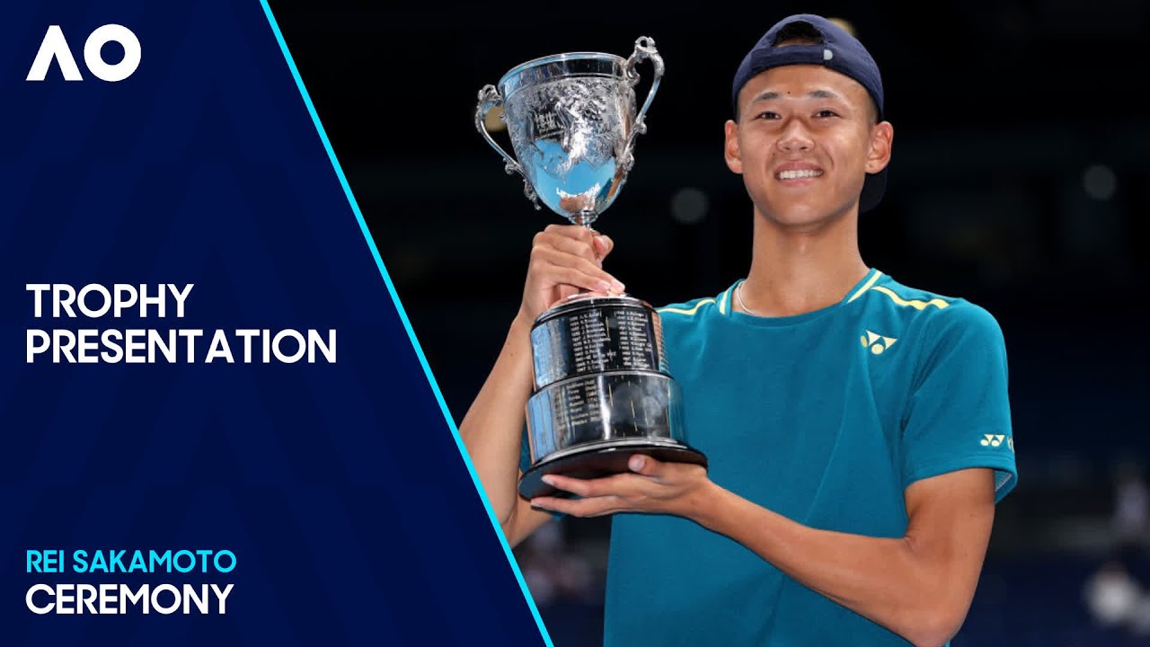 Junior Boys' Singles Ceremony | Jan Kumstat v Rei Sakamoto | Australian ...