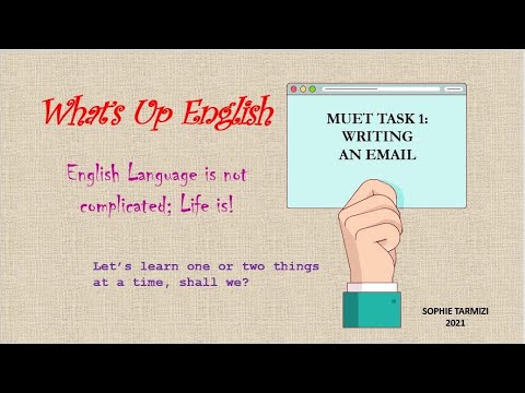 MUET Writing (New Format starting 2021): Respond to an Email - YouTube